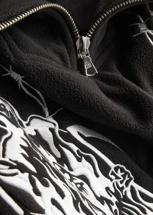 WARREN LOTAS Serenity Reaper Embroidered Fleece Jacket