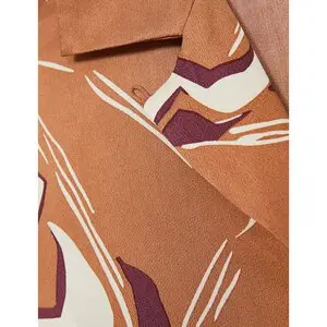 REISS Abstract-print Woven Shirt