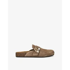 Tory Burch Mellow Suede Mules - Tan