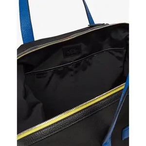 Smythson Norton Leather-trim Canvas Travel Bag