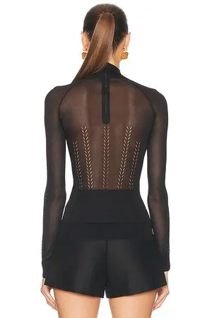 Dolce & Gabbana Sheer Knit Top