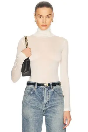 Renggli Sheer Jersey Turtleneck