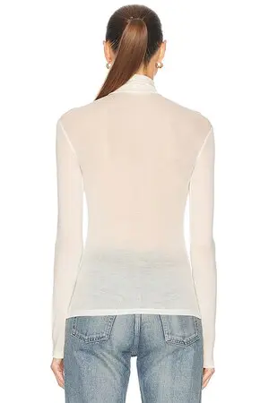 Renggli Sheer Jersey Turtleneck