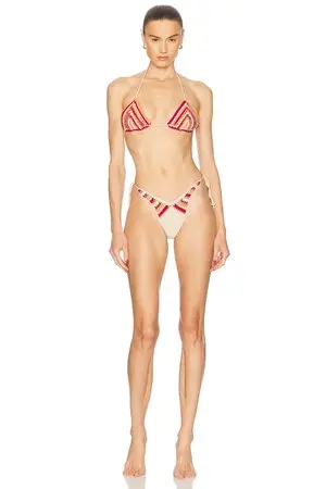 Akoia Swim Side Tie Swimsuits