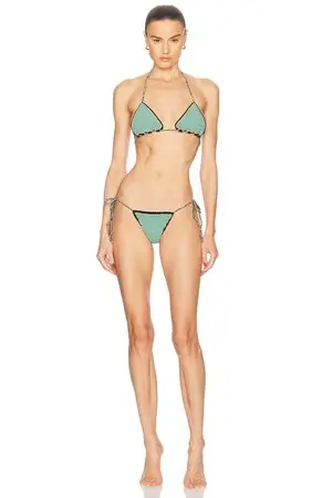 Akoia Swim Camour Bikini Set - Moss Green