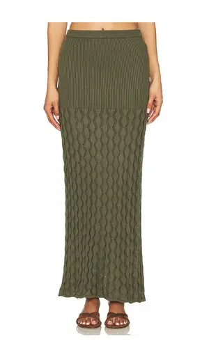Agua Bendita X Theodora Skirt - Sage