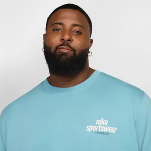 Nike Club Fleece Crewneck - Blue