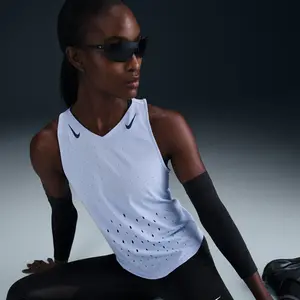 Nike Aeroswift Dri-fit Adv Performance Running Singlet - Grey