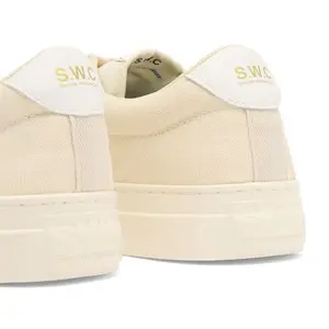 S.W.C STEPNEY WORKERS CLUB Dellow 02 Cup Canvas Sneaker - Ecru