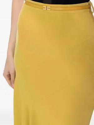 Elisabetta Franchi Belted Midi Skirt