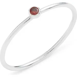 NASHELLE Nashelle Birthstone Ring July Sterling Silver