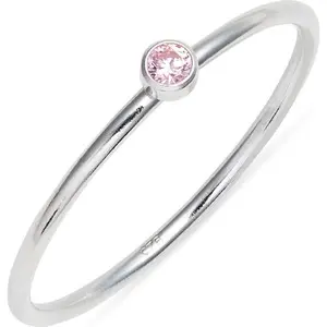 NASHELLE Nashelle Birthstone Ring October Sterling Silver
