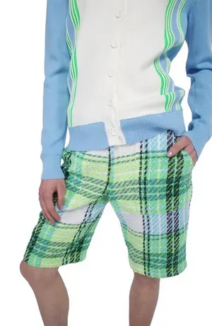 Anna Sui Capri Plaid Bermuda Shorts