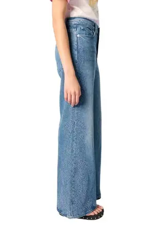 Maje Embroidered Flare Jeans