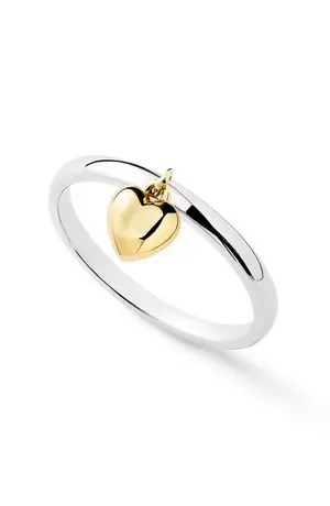 ANA LUISA Ringleia Two Tone Heart Ring - Gold