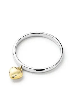 ANA LUISA Ringleia Two Tone Heart Ring - Gold