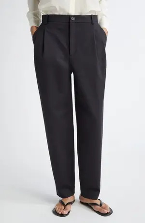 Partow Connor Tapered Straight-leg Pants - Black