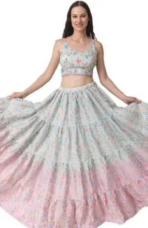 RAAS Bethany Hand Tie-dye Lehenga Choli Set