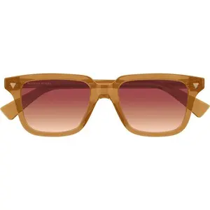 Bottega Veneta 50mm Square Sunglasses - Orange