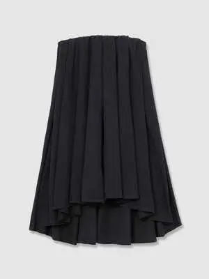 REISS Flo Tencel Strapless Dip-hem Mini Dress