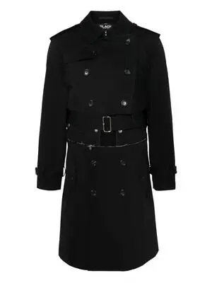 BLACK COMME DES GARÇONS Twill Trench Coat