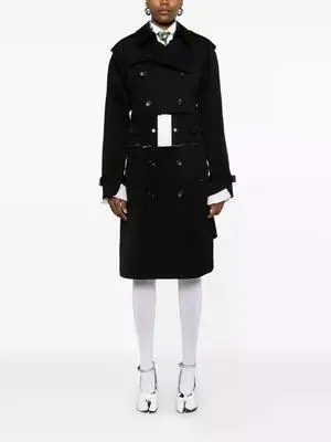 BLACK COMME DES GARÇONS Twill Trench Coat