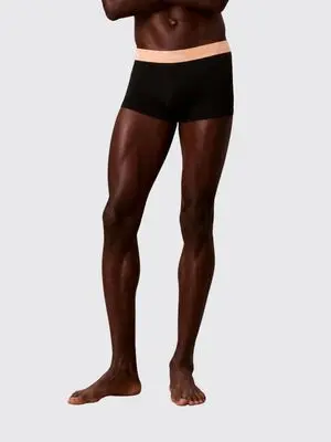 Calvin Klein Two-pack Of Stretch Cotton Boxer Trunks With Logo Waistband Black 2