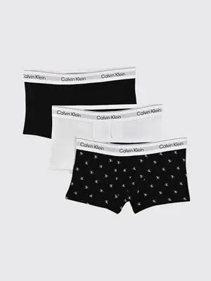 Calvin Klein Two-pack Of Stretch Cotton Boxer Trunks With Logo Waistband Black 3