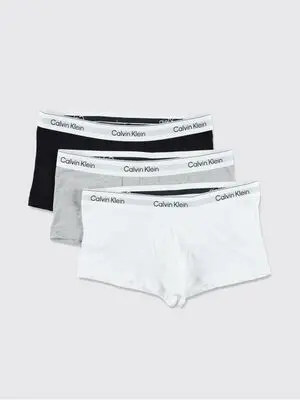 Calvin Klein Two-pack Of Stretch Cotton Boxer Trunks With Logo Waistband Red