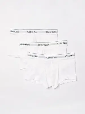 Calvin Klein Two-pack Of Stretch Cotton Boxer Trunks With Logo Waistband White