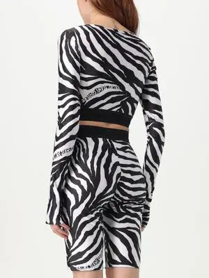 Versace Zebra Print Cropped Top