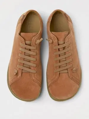 Camper Lace-up Suede Sneakers - Red