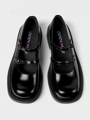 Camper Mary Jane Ballet Flats - Black