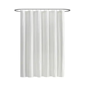 Aqua Printed Pique Shower Curtain Exclusive