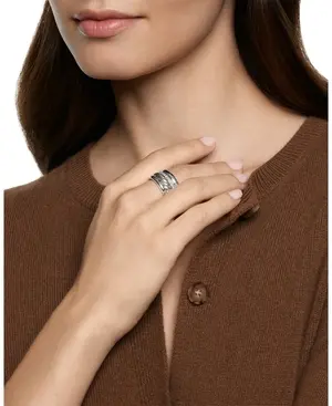 David Yurman Dy Mercer Four Row Diamond Ring