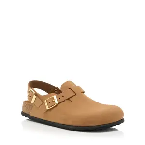 BIRKENSTOCK Tokio Leather Clogs - Beige