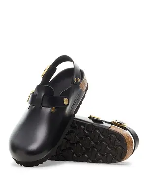BIRKENSTOCK Tokio Leather Clogs - Black