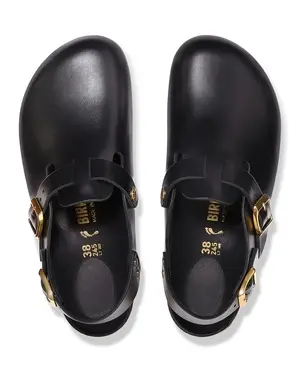 BIRKENSTOCK Tokio Leather Clogs - Black