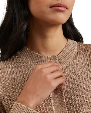 Ted Baker London Manya Chainmail Knit Cardigan