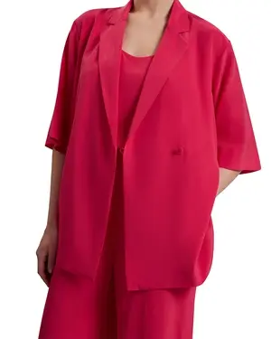 Ted Baker London Silk Short Sleeve Blazer