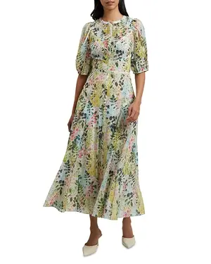 Ted Baker London Kandea Puff Sleeve Midi Dress
