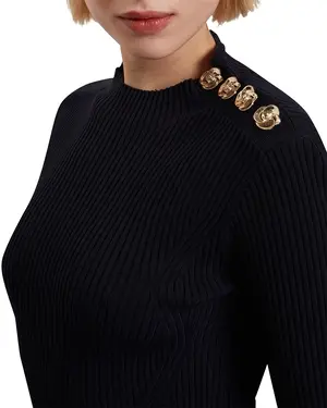 Ted Baker London Ribbed Knit Skater Dress