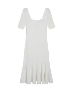 Ted Baker London Miyhaa Knit Midi Dress - Ivory
