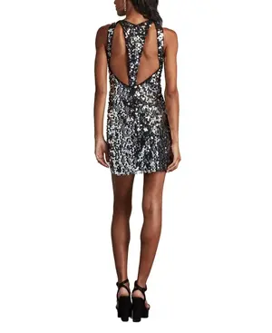 Tadashi Shoji Tiff Sequin Racerback Mini Dress
