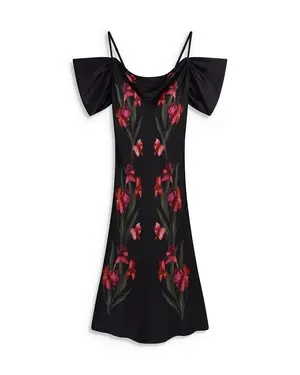 Ted Baker London Lucern Satin Midi Dress