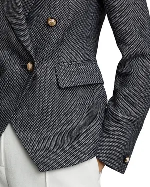 REISS Petites Double Breasted Blazer