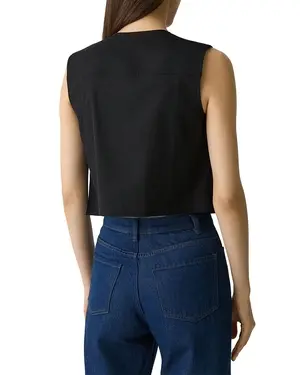 Theory Fitted Linen Vest