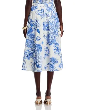 T Tahari Printed Skirt