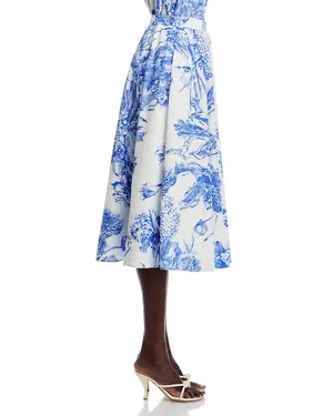 T Tahari Printed Skirt
