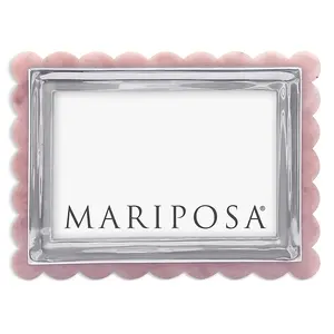 MARIPOSA Acrylic Scallop Frame, 4 X 6 - Pink